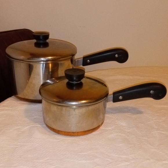 Revere Ware | Kitchen | Revere Ware Pre 968 4 Pieces Total Double Ring ...